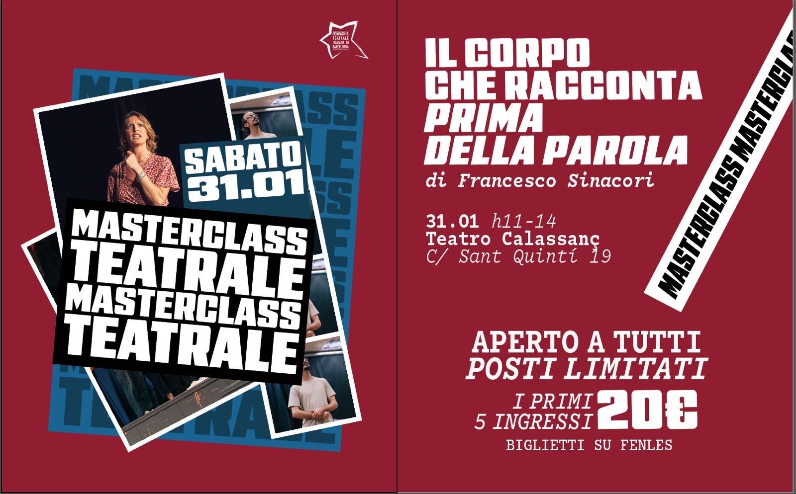 Masterclass - Il corpo che racconta prima della parola